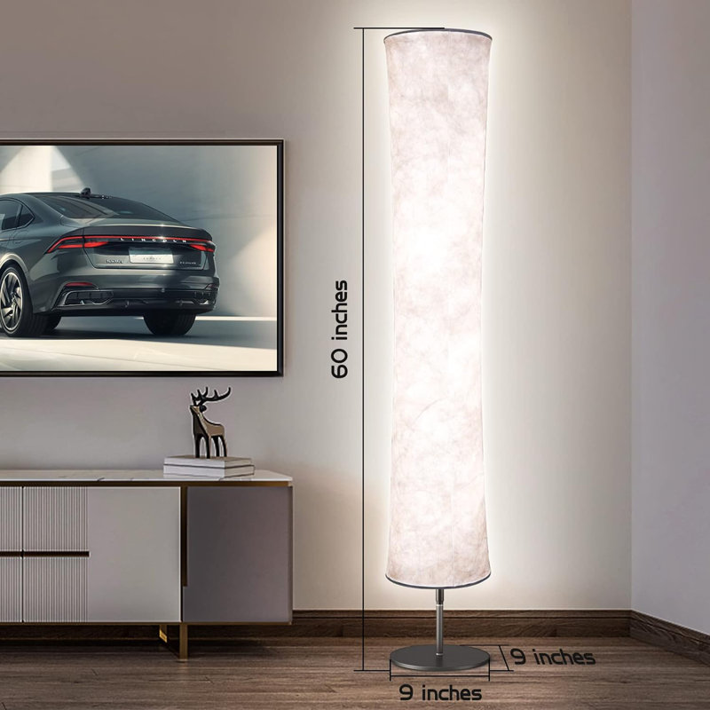 Latitude Run® Aamori 60" LED Column Floor Lamp | Wayfair